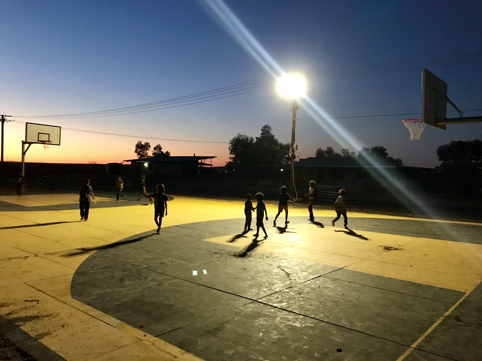 Indulkana Basketball Lights